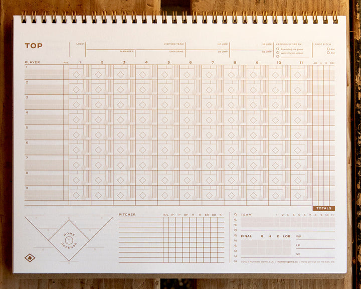 The Highest Quality MLB Baseball Scorebooks from Numbers Game