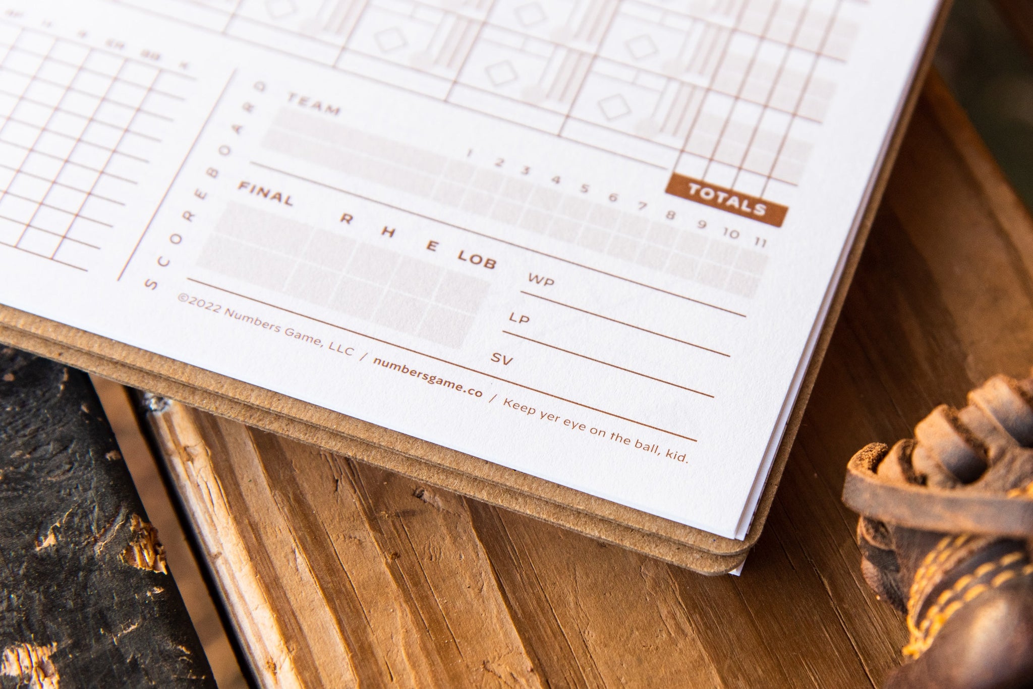 #22 Scorebook is the Original MLB Scorebook from Numbers Game