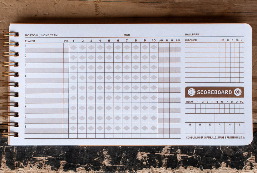The Pocket-Sized Scorebook - MLB Scorebook from Numbers Game